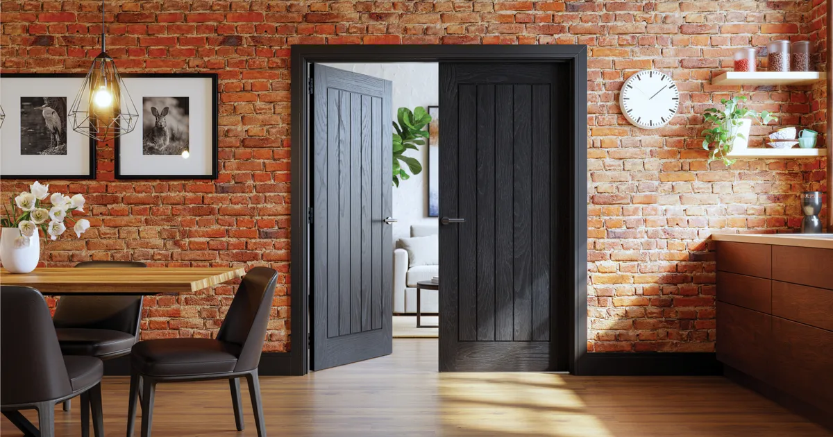 Shawfield Timber | Ely Brushed Black Oak Internal Door