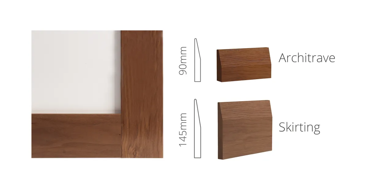 Shawfield Timber | Walnut Half Splayed Skirting