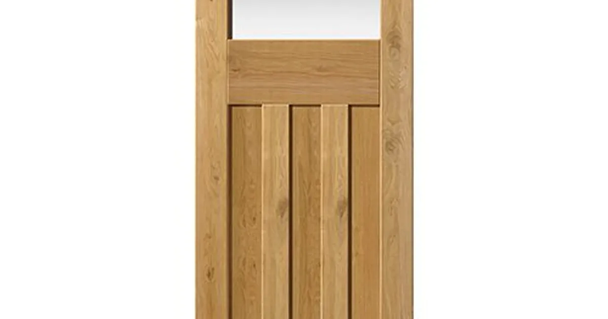 Shawfield Timber | Internal Rustic Oak 4 Panel 1930S P/F Glazed Door