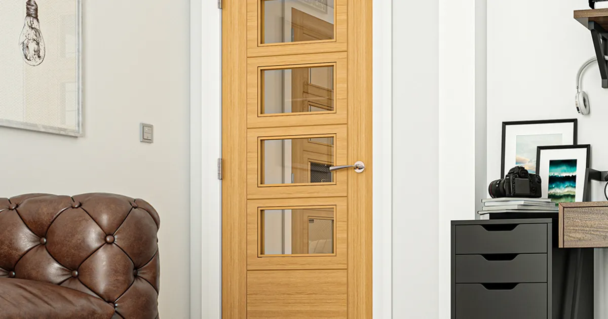 Shawfield Timber | Seville Prefinished Oak Glazed 4L Square Internal…