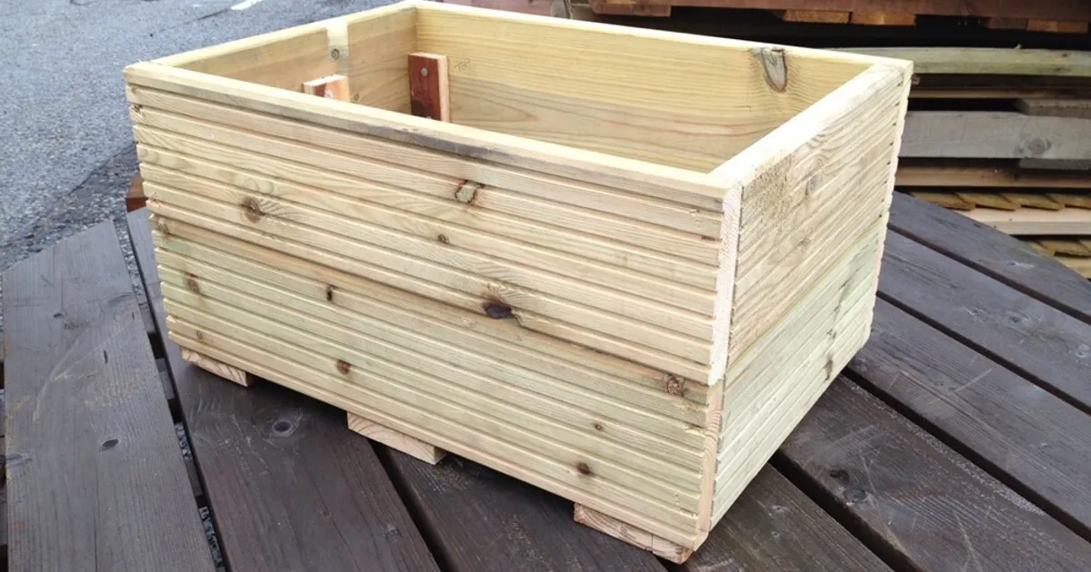 Shawfield Timber | Timber Decking Planter | Scotland